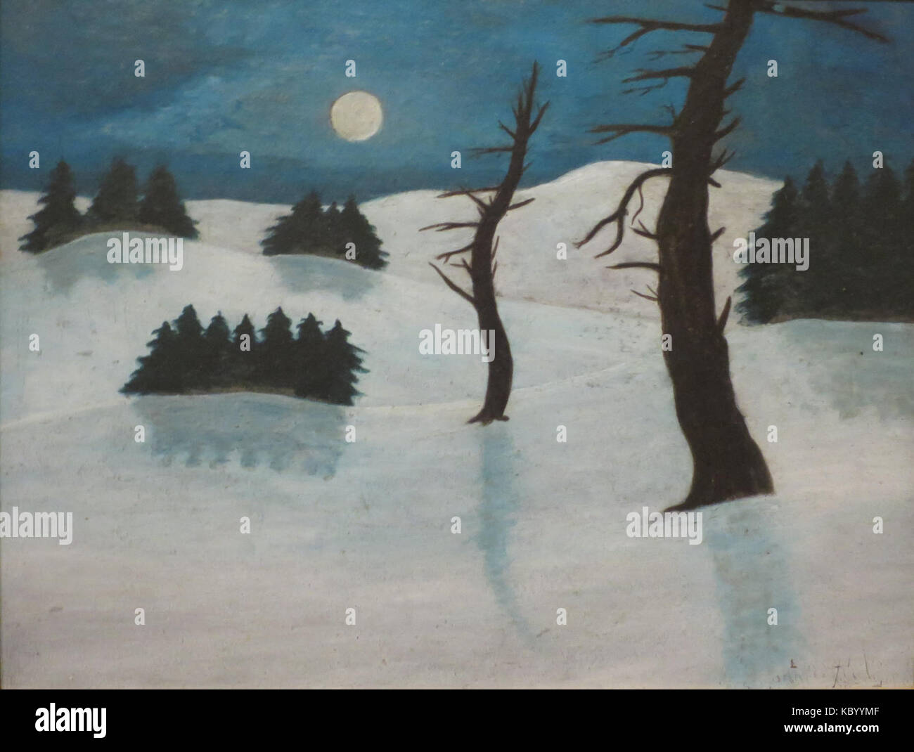 Moonlight by Emile Pierre Branchard, Columbus Museum of Art Stock Photo ...