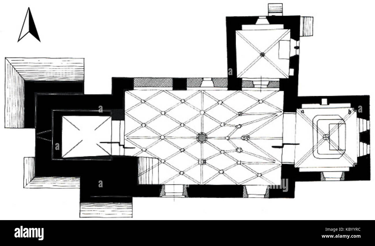 Grundriss St. Lambertus Steinborn Stock Photo - Alamy