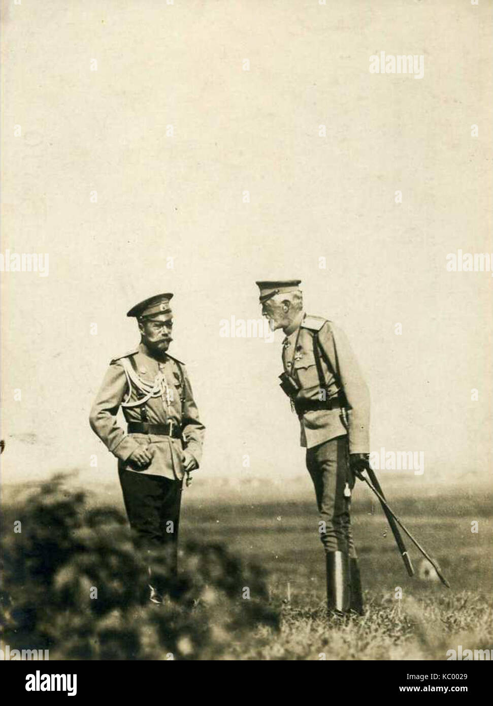 Nicholas II and Grand Duke Nicholas Nikolaevich Stock Photo - Alamy