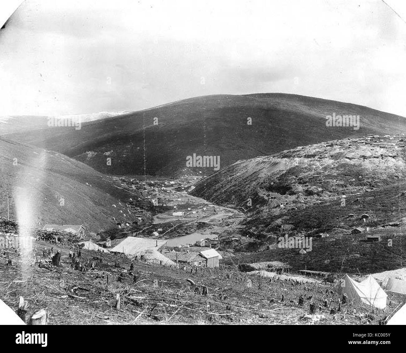 Map of forks Black and White Stock Photos & Images - Alamy