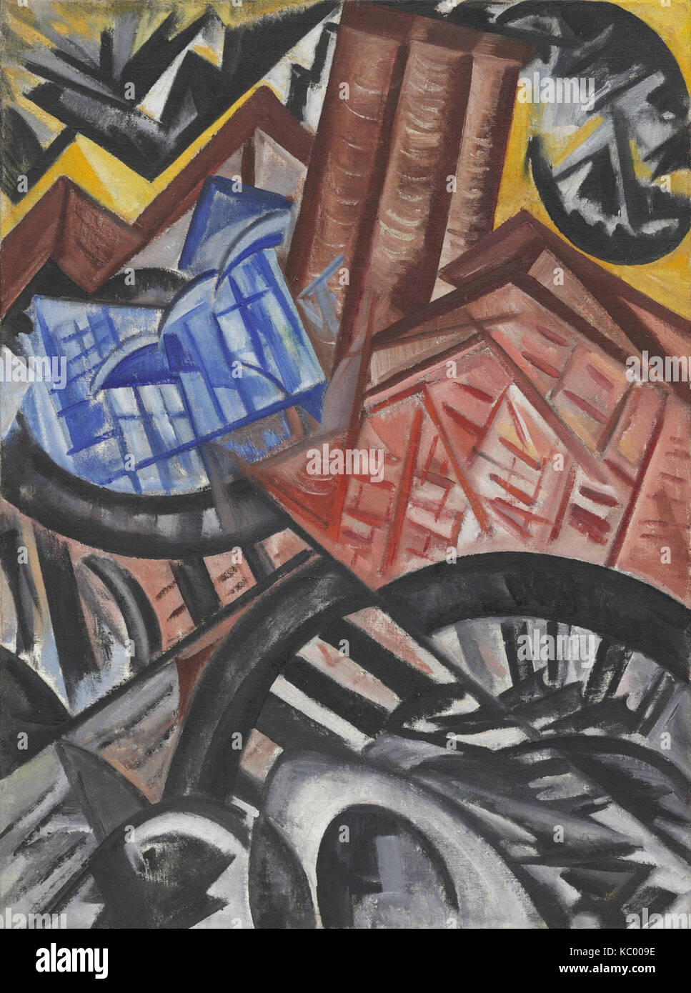 Factory and Bridge (Rozanova, 1913 Stock Photo - Alamy
