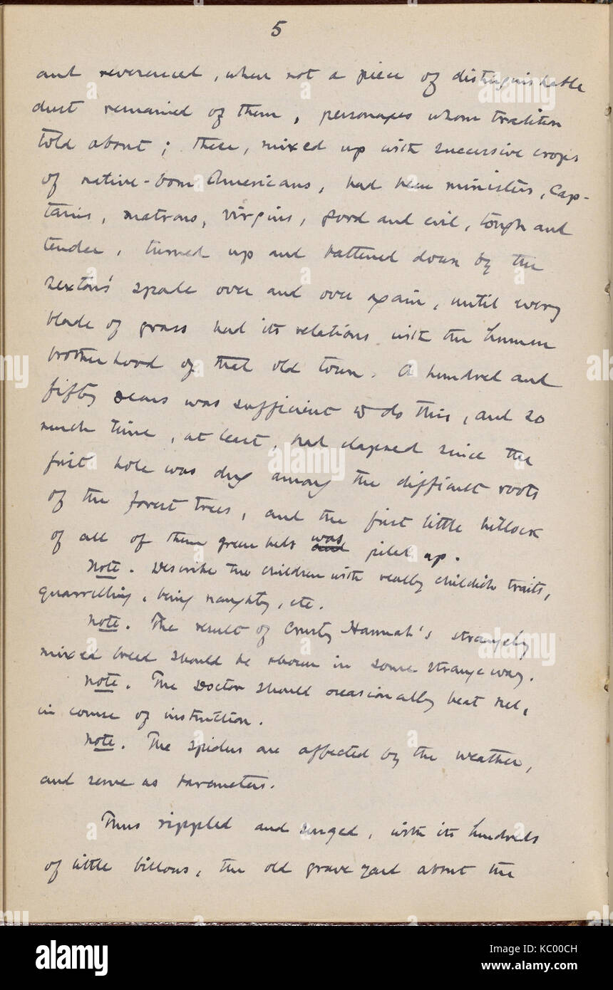 (Doctor Grimshawe's Secret). Chapters 1 7 in the hand of Julian ...