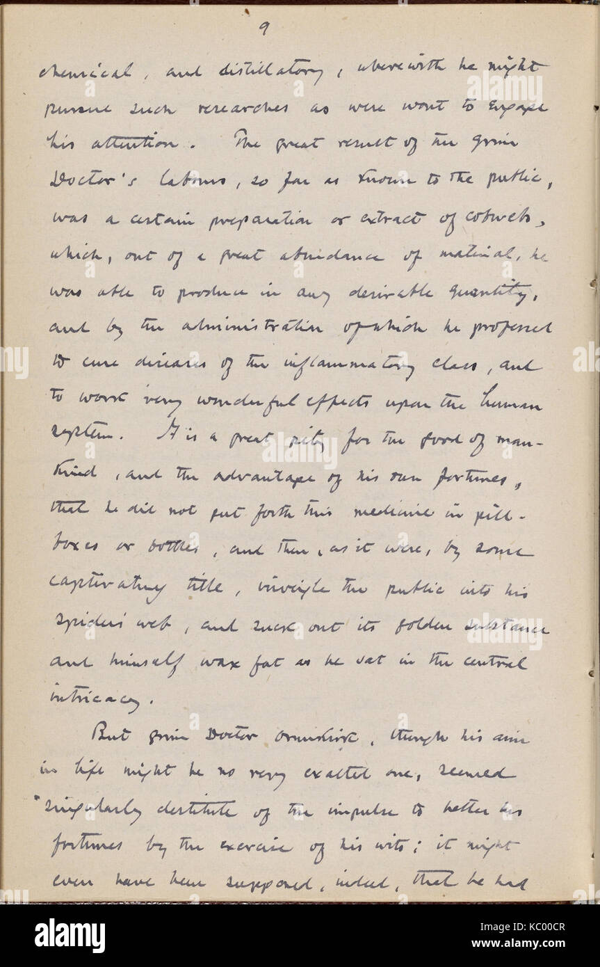 (Doctor Grimshawe's Secret). Chapters 1 7 in the hand of Julian ...