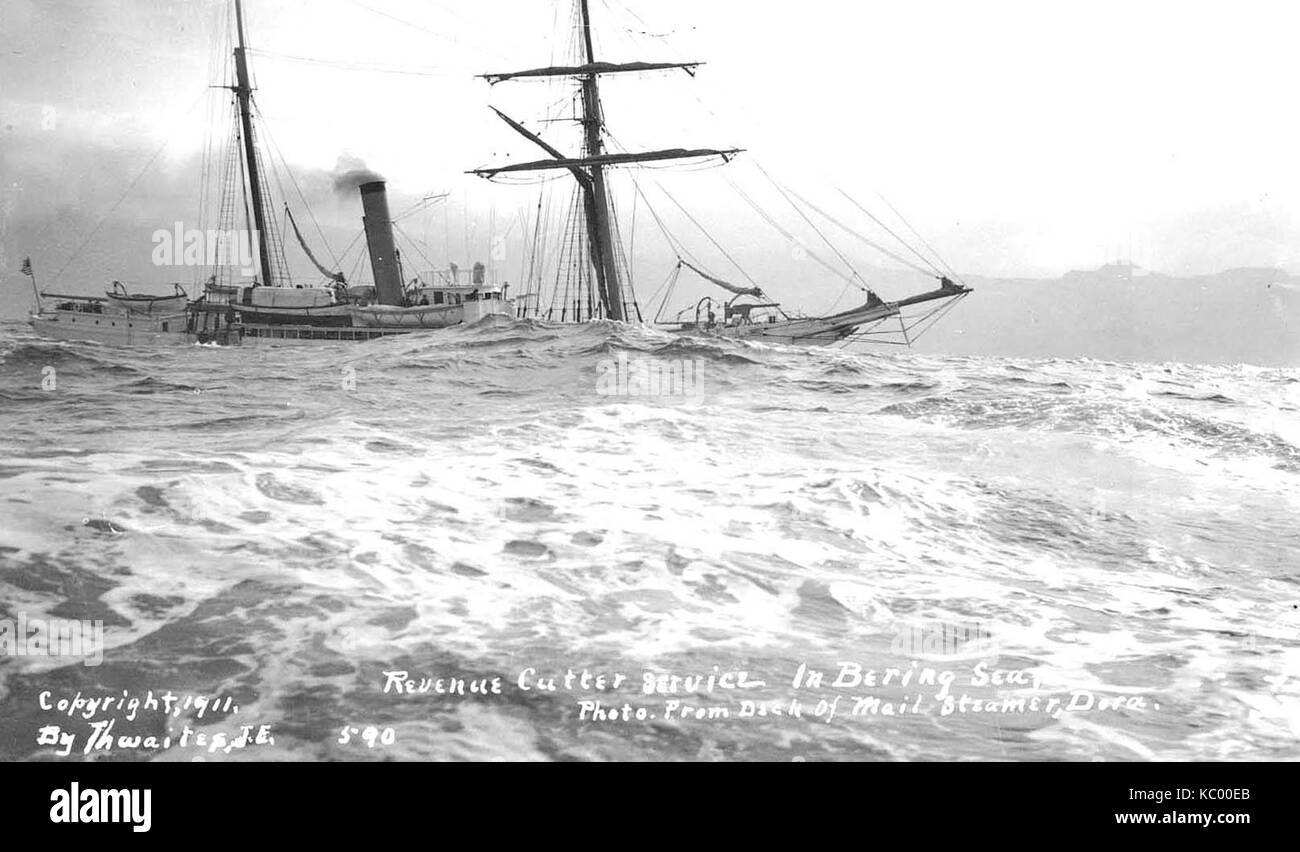 Revenue Cutter service in Bering Sea, from deck of SS DORA, 1911 ...