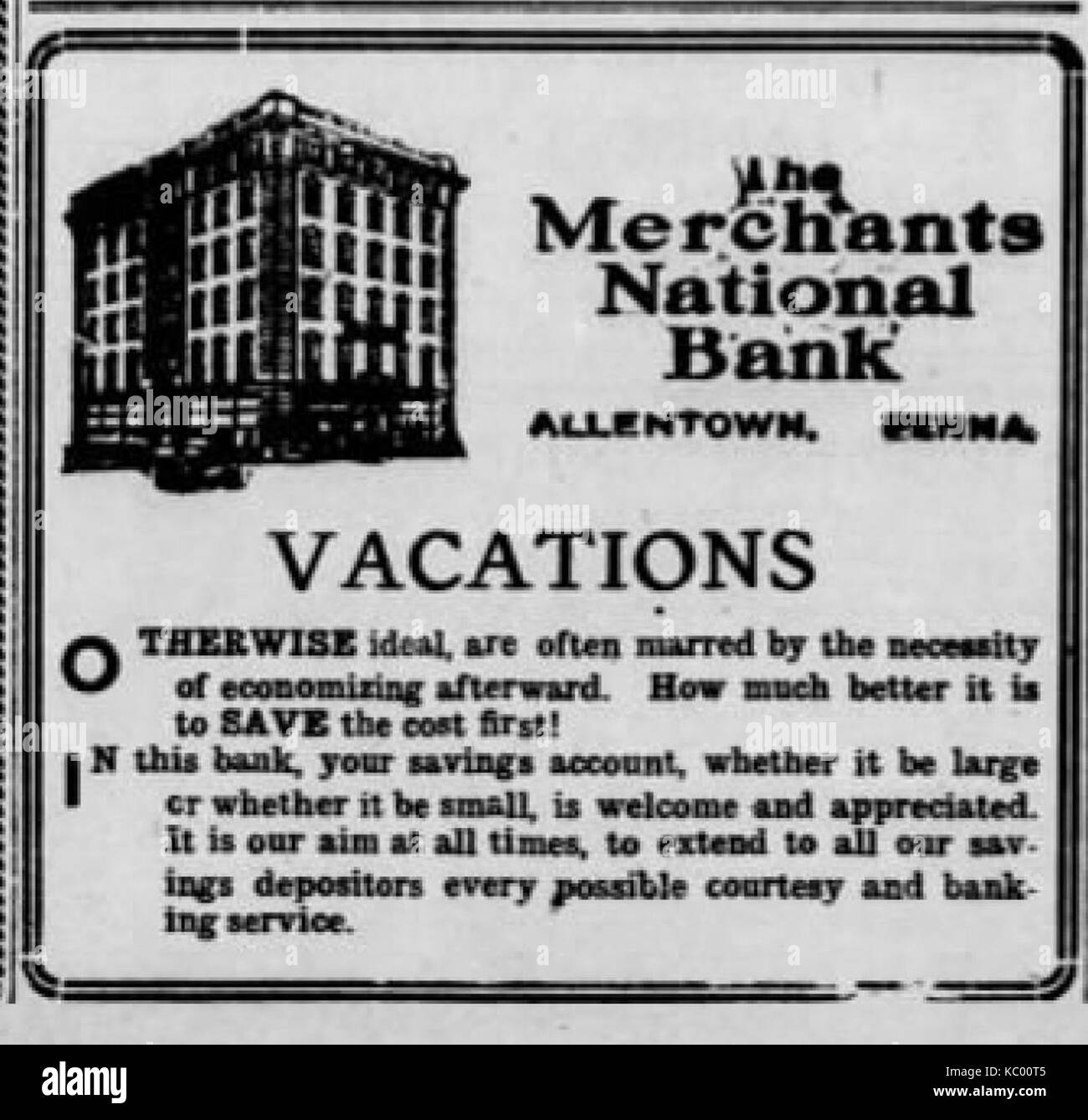 Bank paper ad Black and White Stock Photos & Images - Alamy