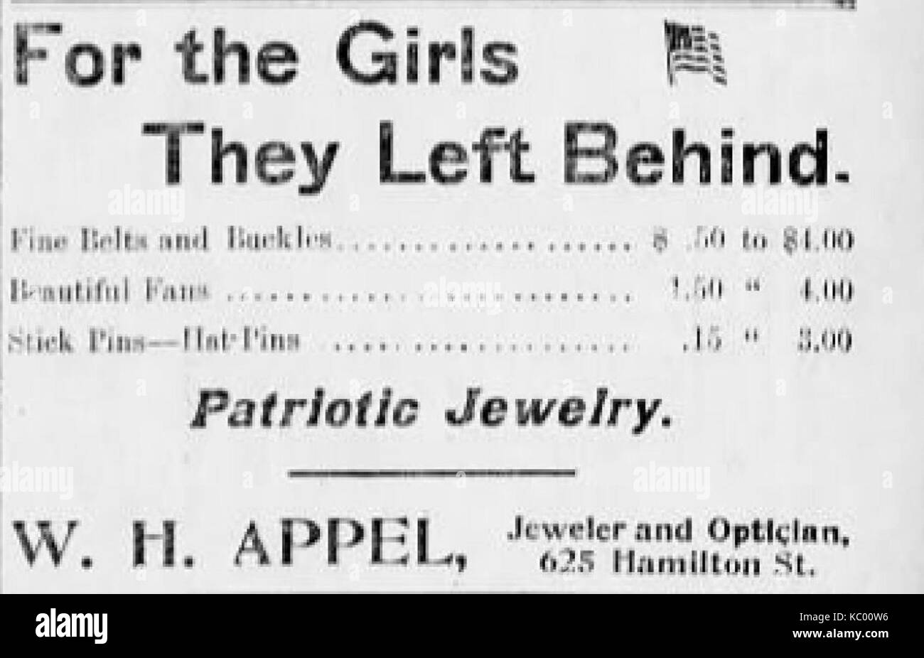 1898 Ad High Resolution Stock Photography and Images - Alamy