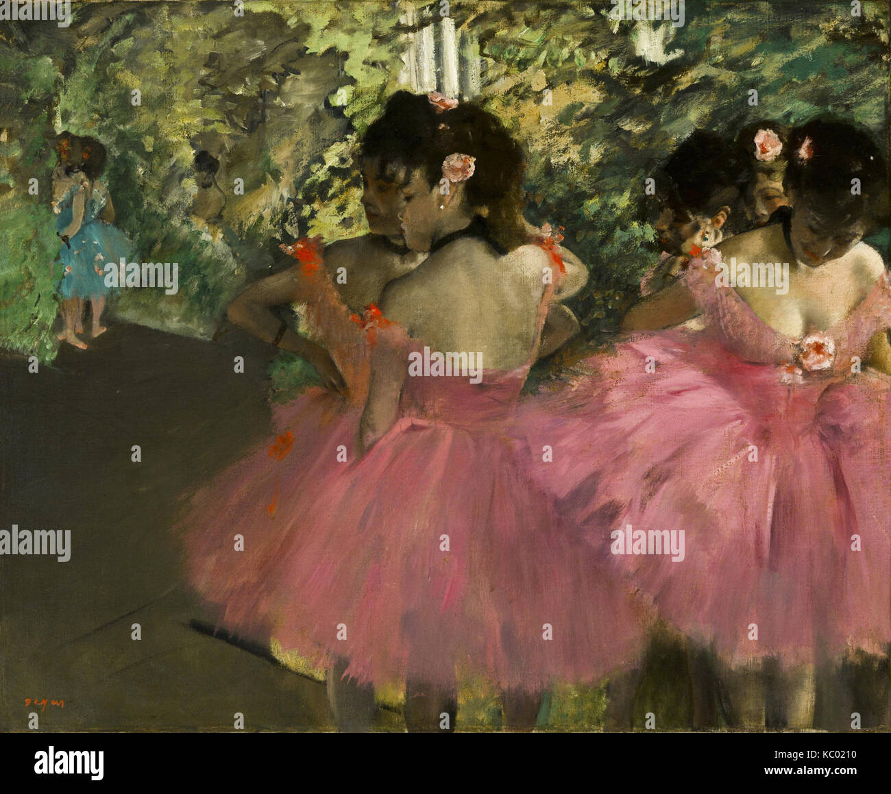 Edgar Degas, 1867c Ballerinas in Pink Stock Photo - Alamy