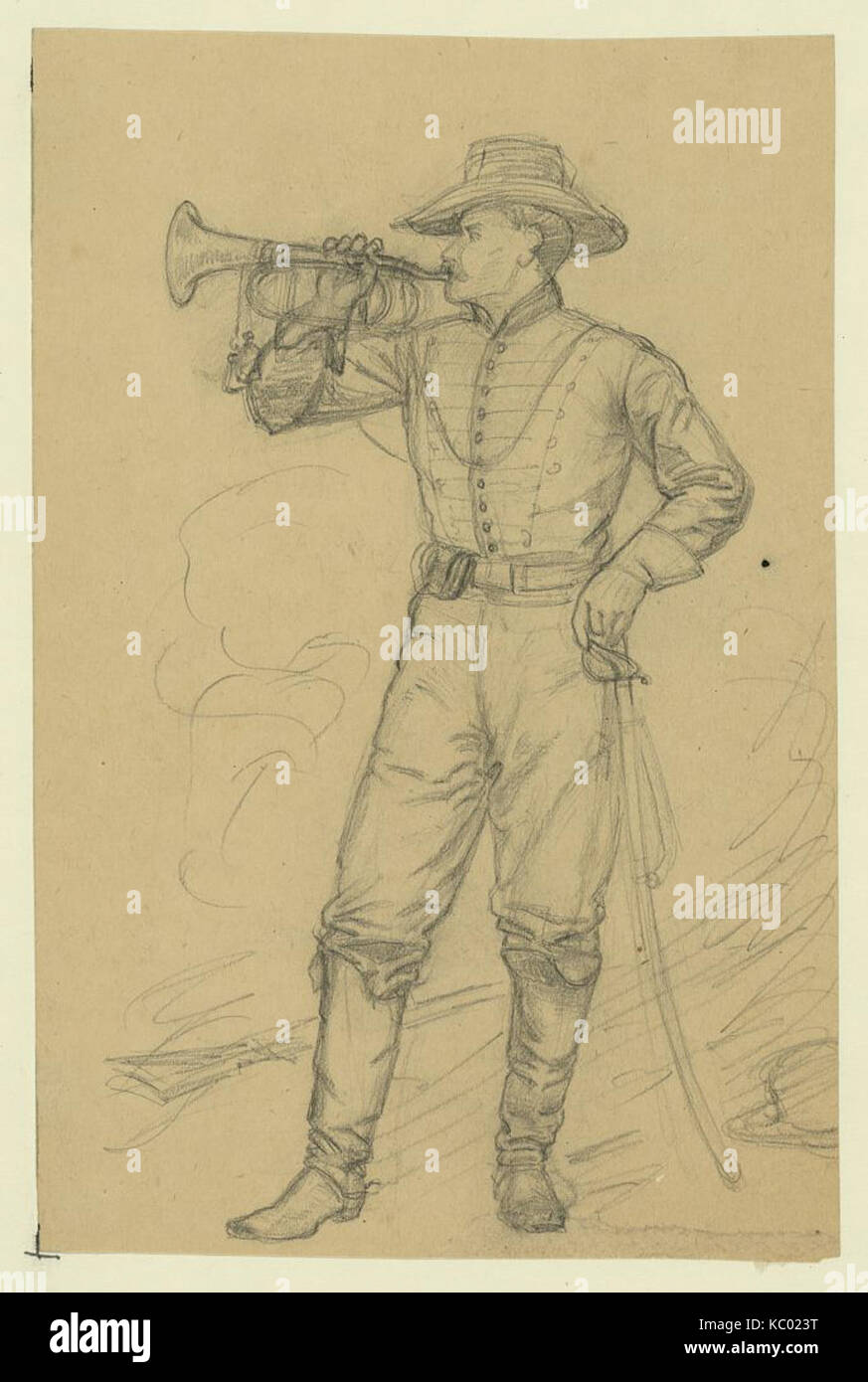 Vintage bugler hi-res stock photography and images - Alamy