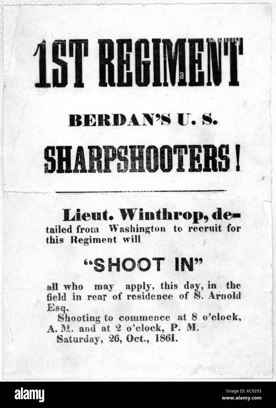 American civil war recruitment poster hi-res stock photography and ...