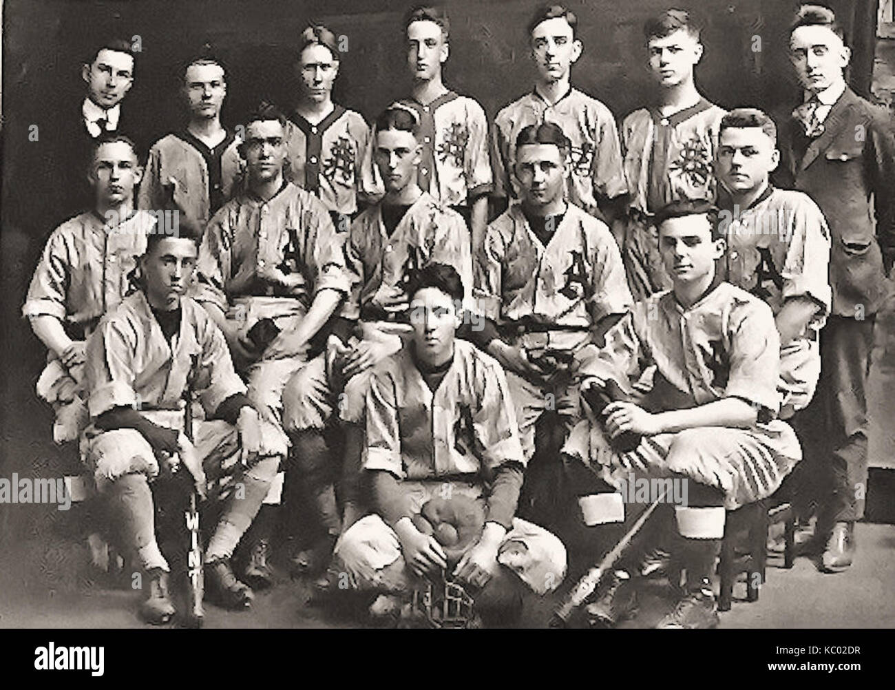 1919 Allentown High School Varsity Baseball Team Allentown PA Stock ...