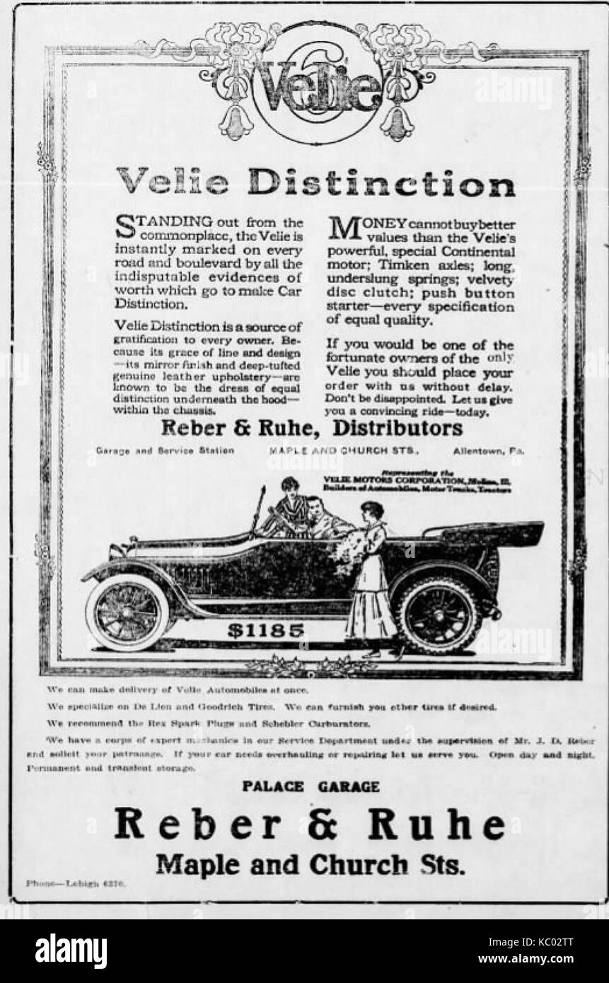 This is a 1917 newspaper advertisement for the Palace Garage in ...