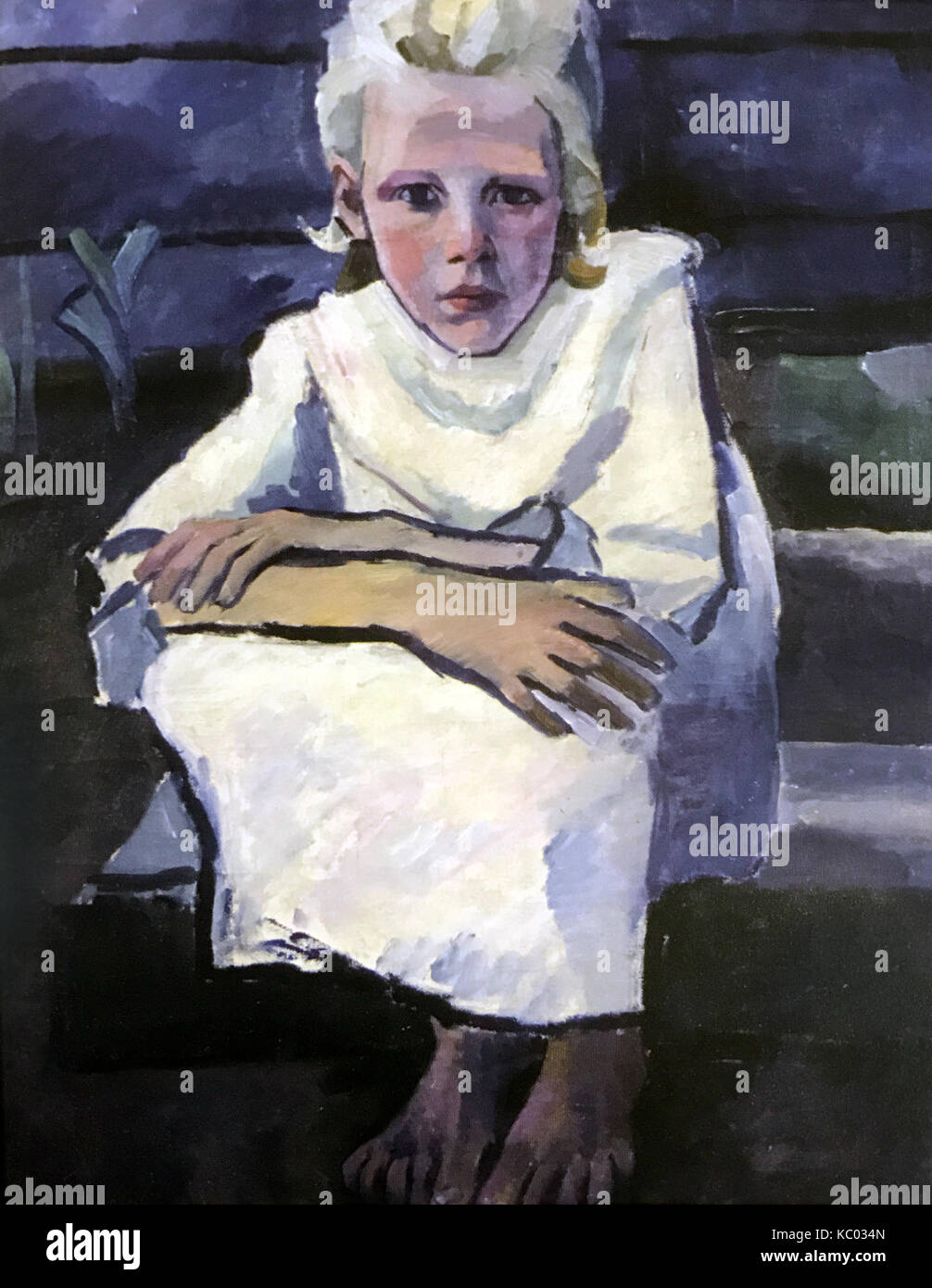 Portrait of a Girl (Rozanova, 1911 Stock Photo - Alamy