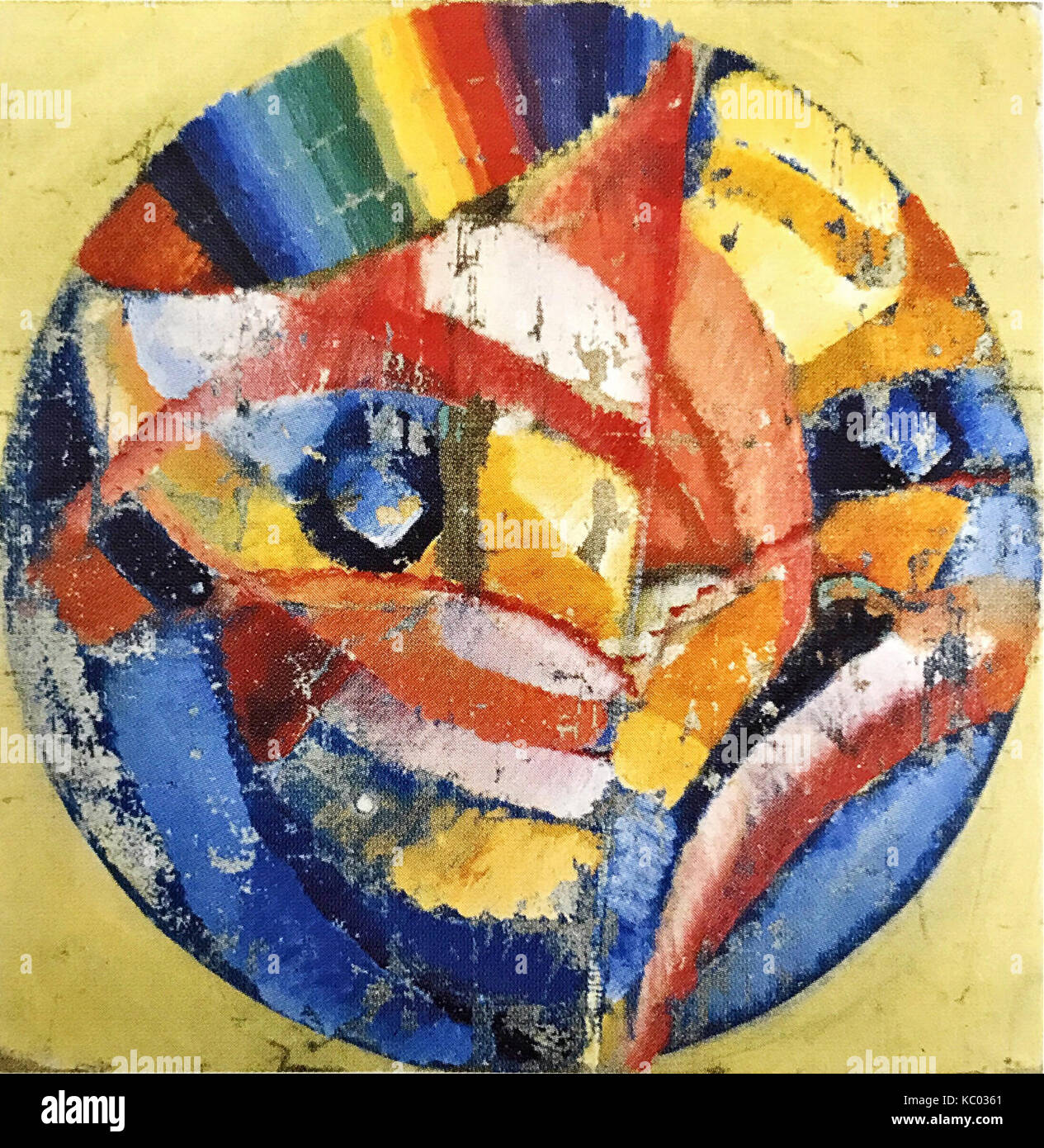 Colour Composition (Rozanova, 1914) 01 Stock Photo - Alamy