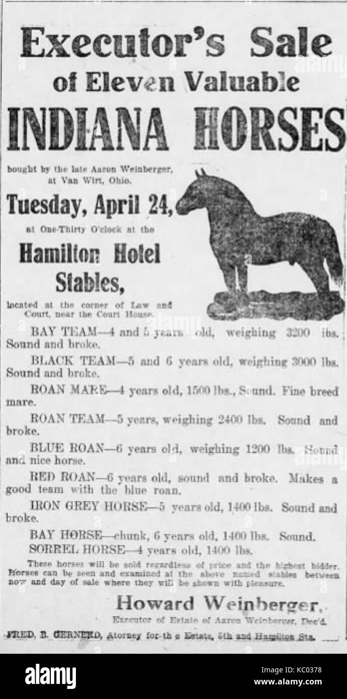 This is a vintage 1917 newspaper advertisement for the Hamilton Hotel ...