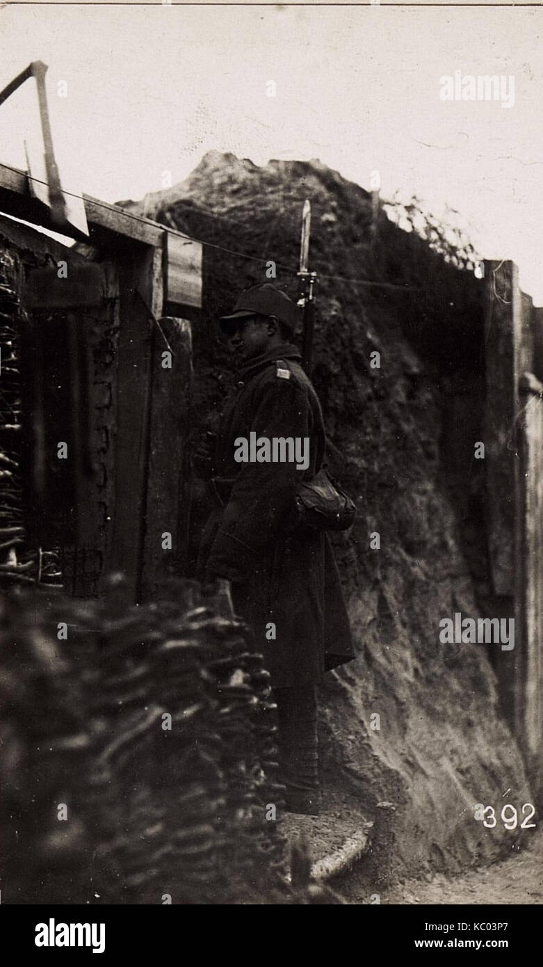 An image depicting a defensive position, or Sperrposten, in the front ...