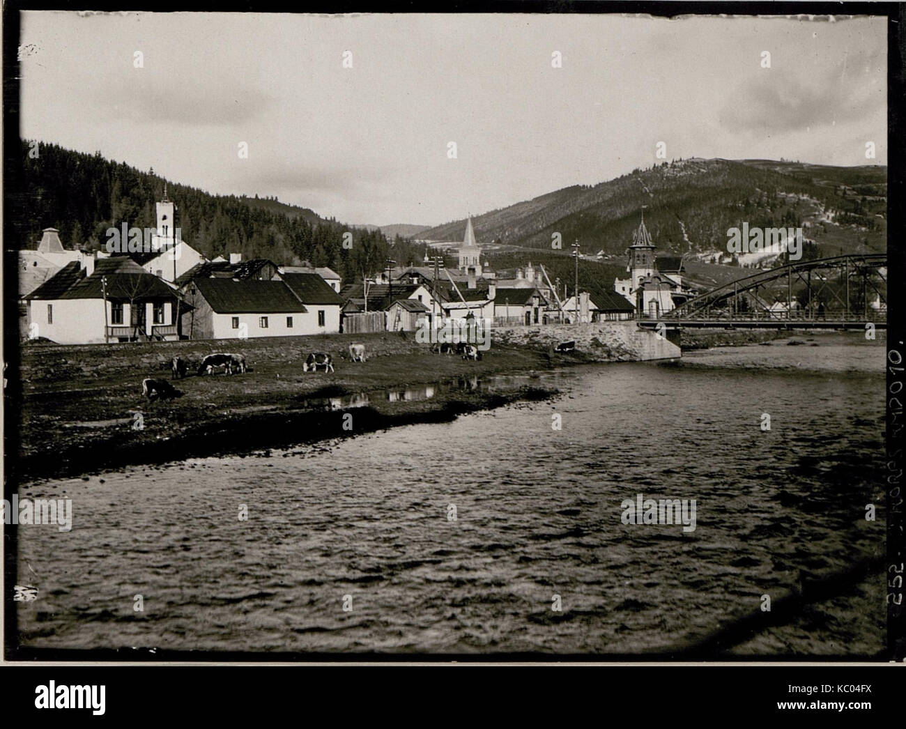 Dorna Watra, Blick vom rechten Ufer der Dorna. (BildID 15734494 Stock ...