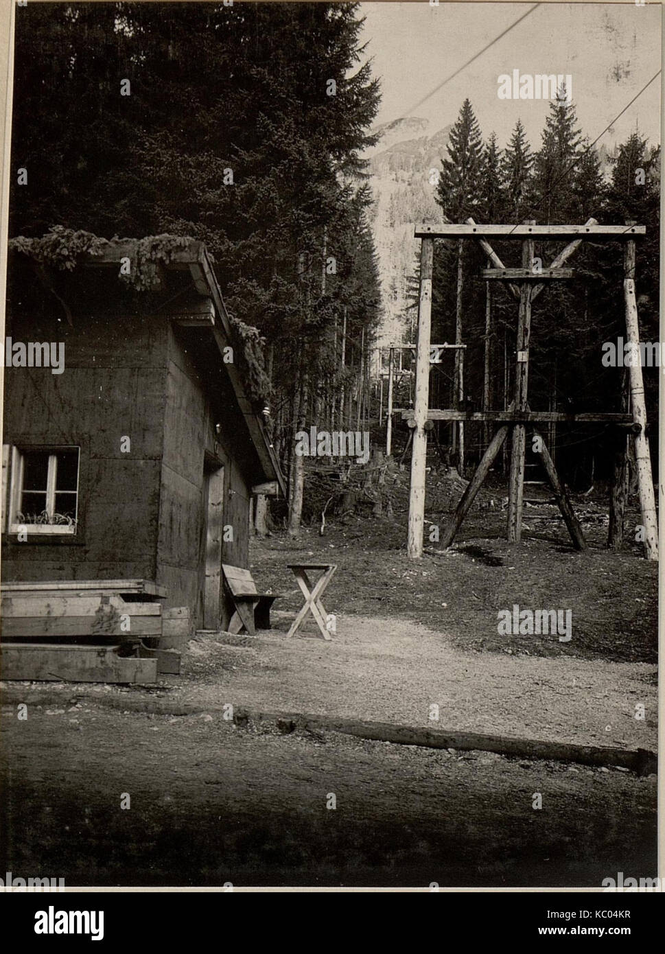 Talstation der Seilbahn Prasnik. Aufgen. am 22. Mai 1916. (BildID ...