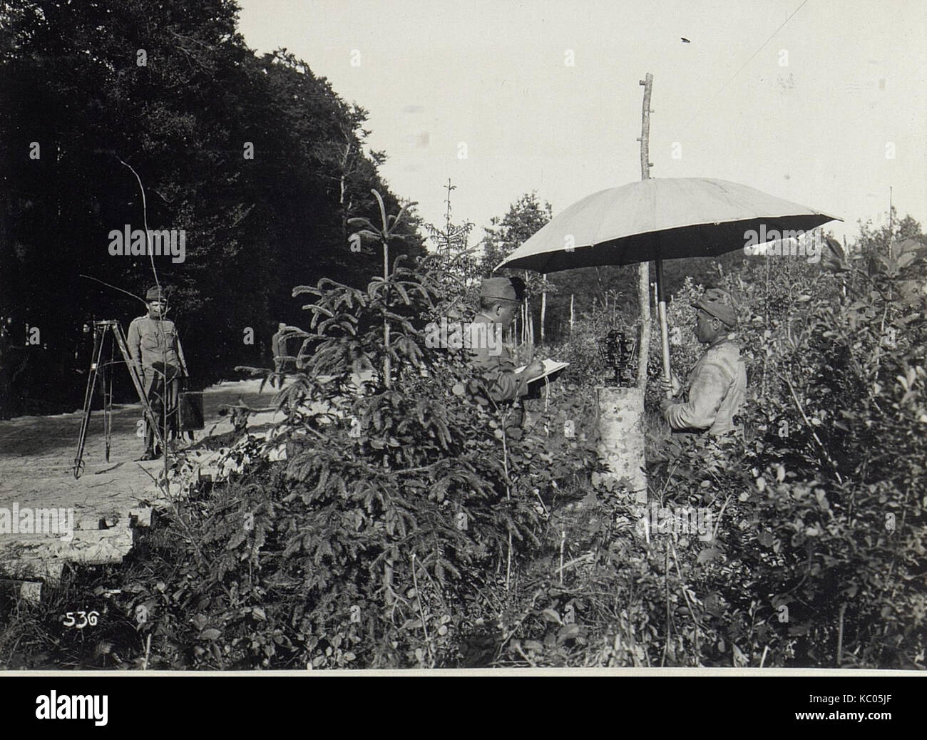 This image is part of a historical military album from World War I ...