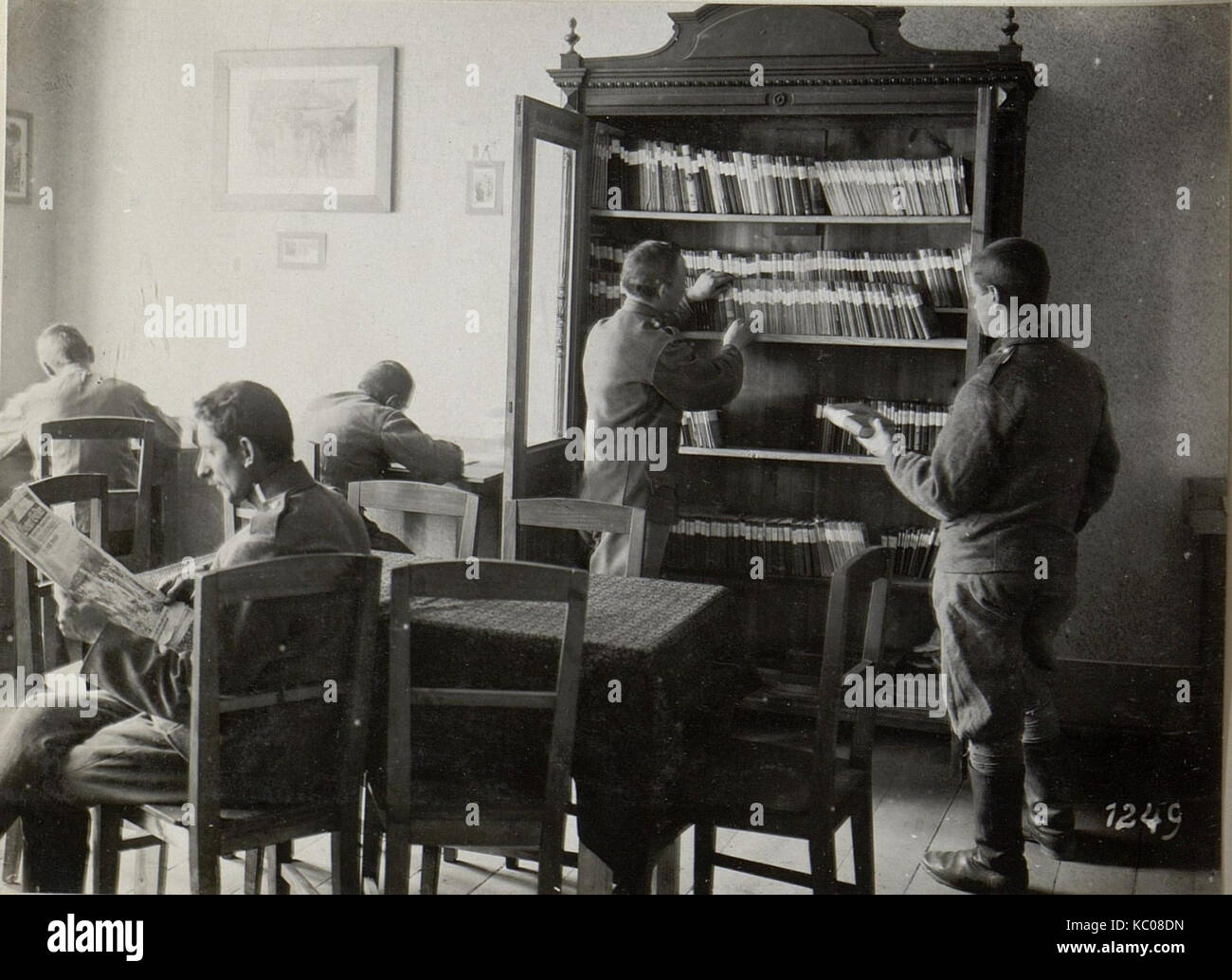 This illustration from a World War I collection depicts life on the ...