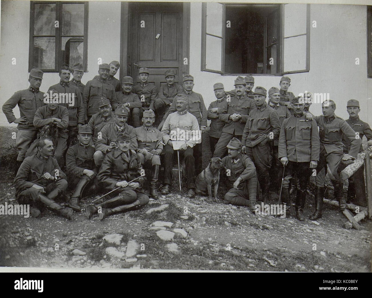 This image, titled 'Herren des 9.Korps,' features members of the 9th ...