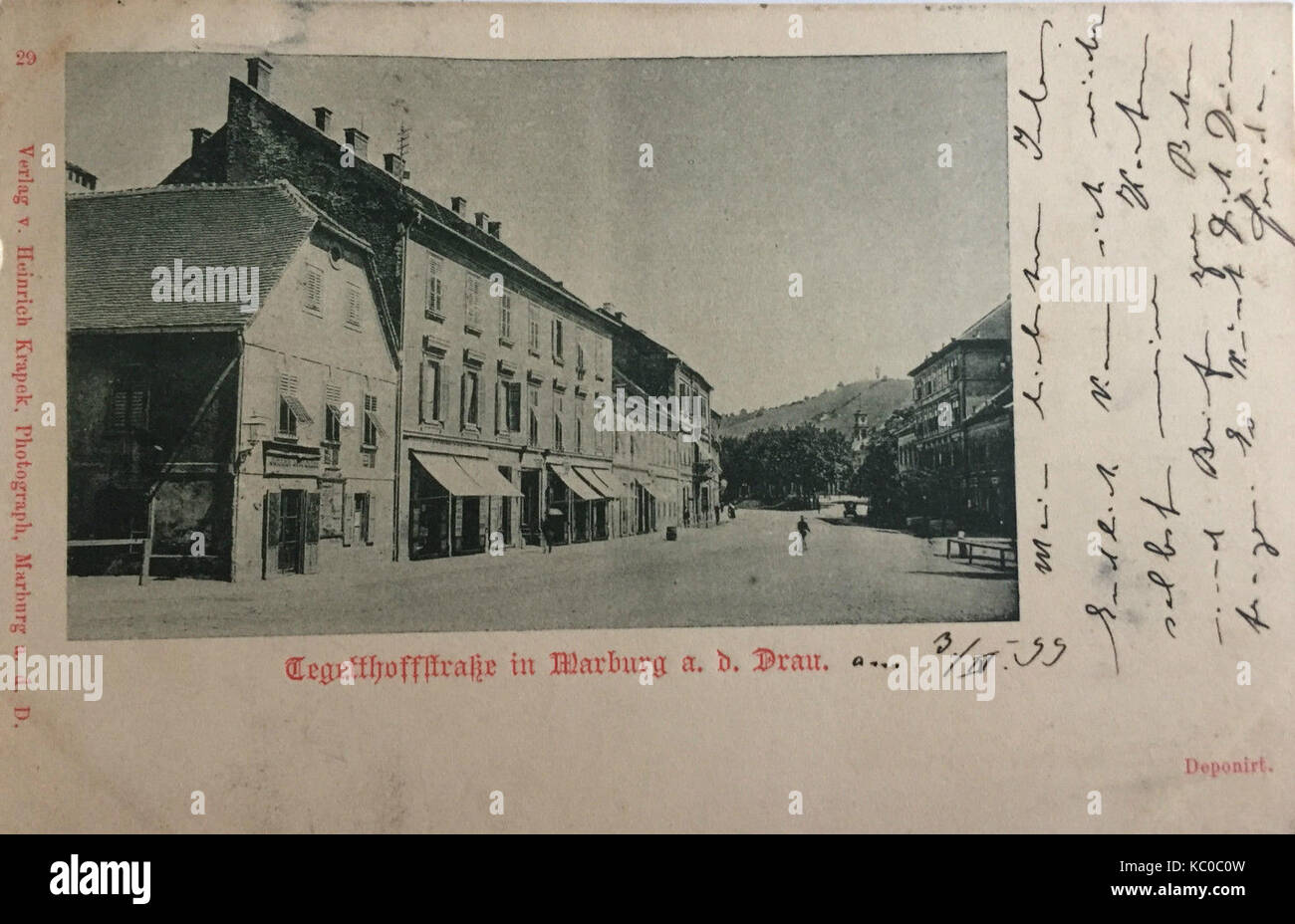 Old maribor map hi-res stock photography and images - Alamy