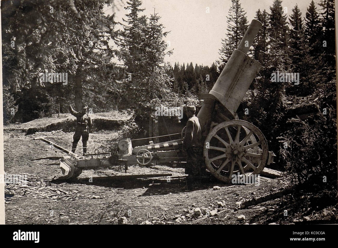 Lavaroneplateau. 15 cm Kanone. (BildID 15637257 Stock Photo - Alamy