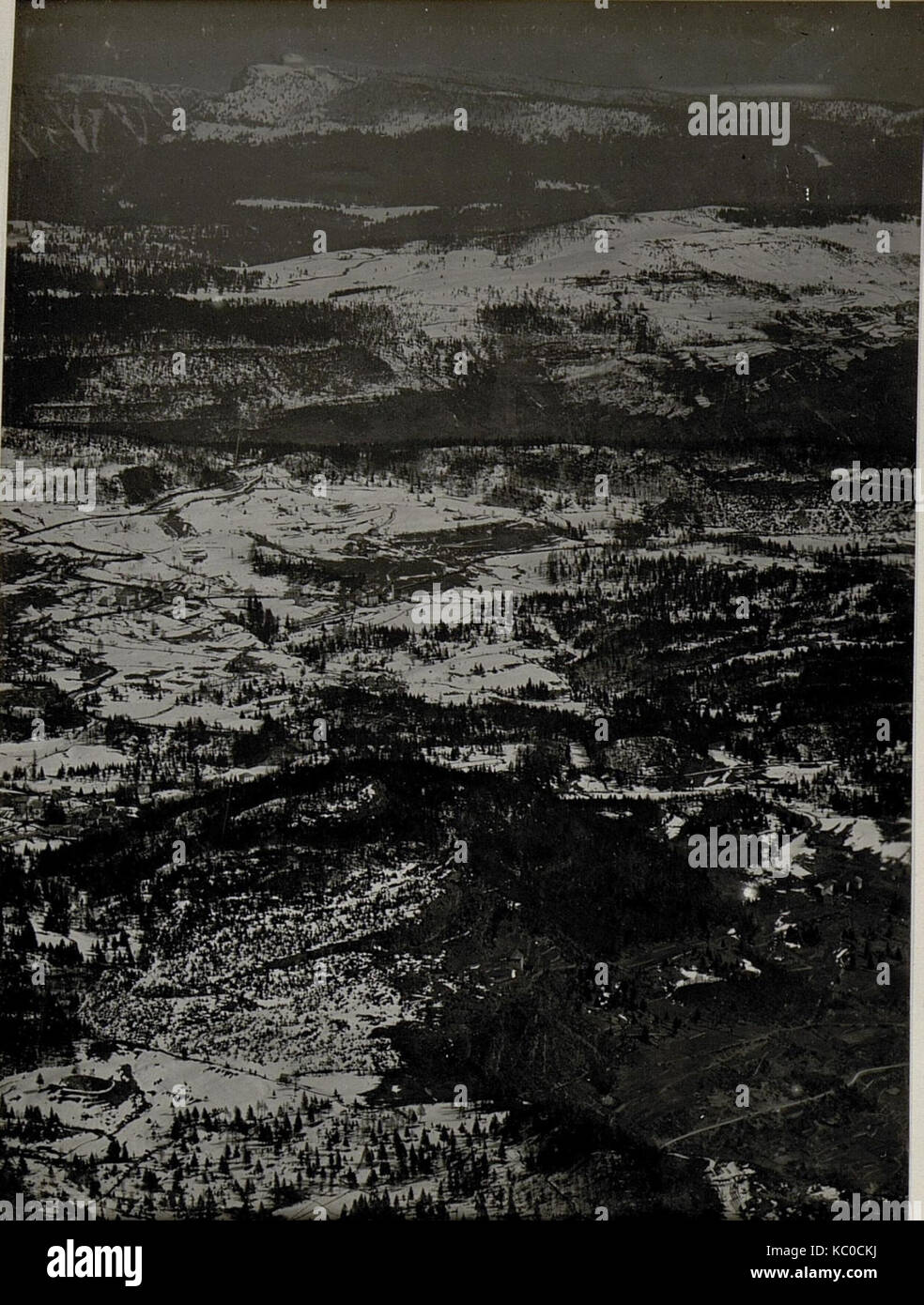Panoramic image taken from the viewpoint Conetto, part of a World War I ...