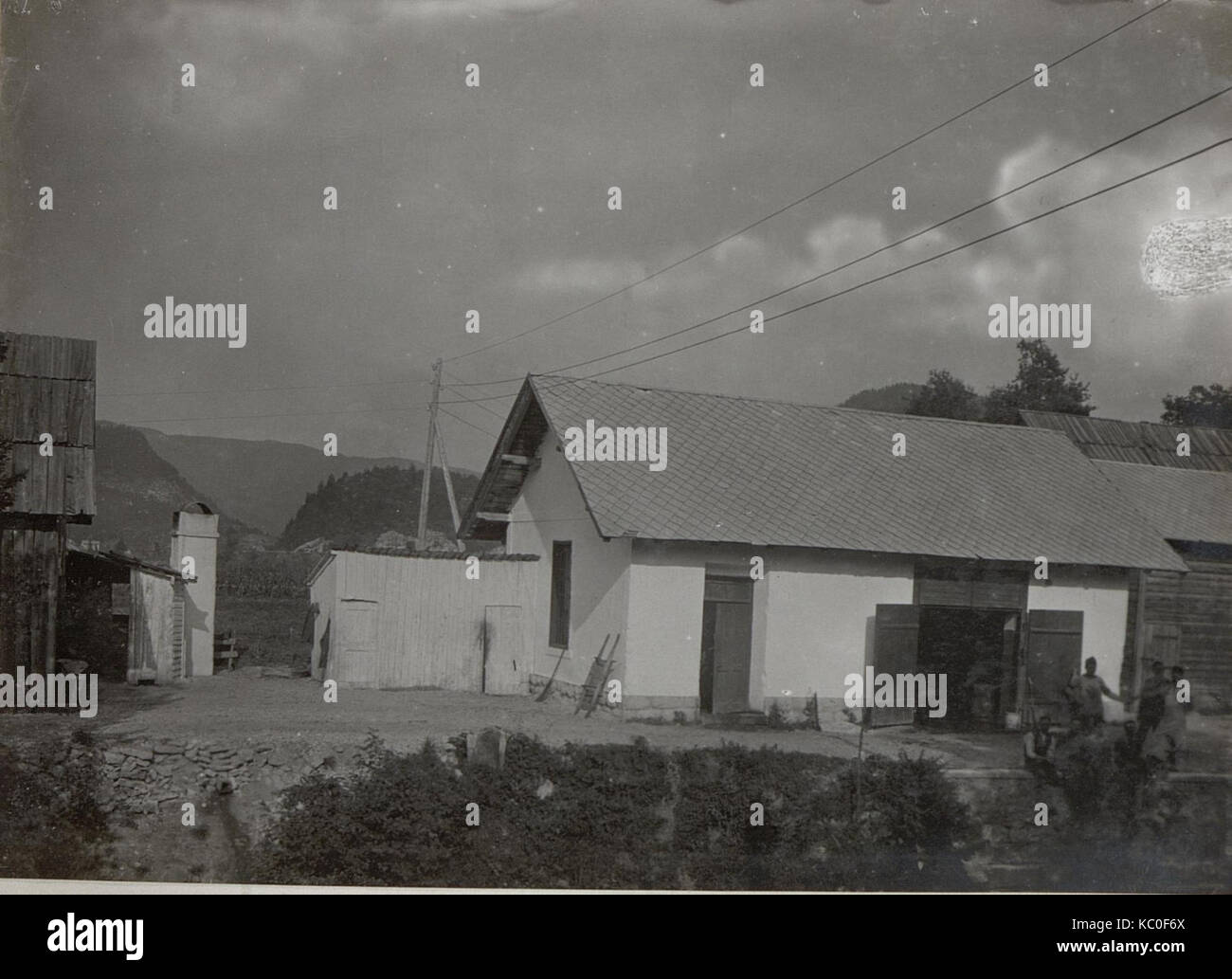 This drawing from World War I depicts a K.u.K. slaughterhouse at the ...