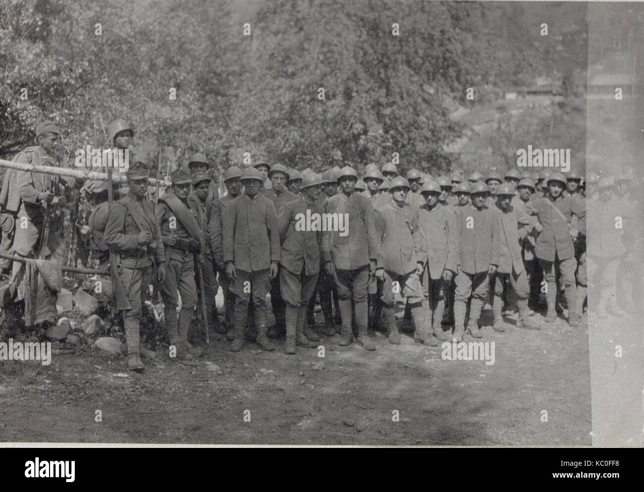 The image depicts Italian prisoners of war taken during the Eleventh ...