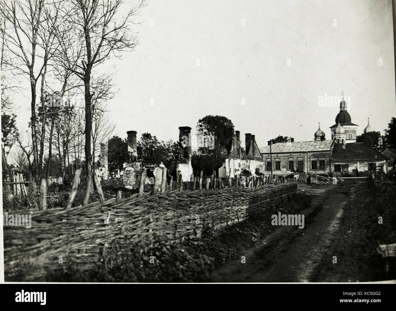 Brandruinen in Stryj. (BildID 15591328 Stock Photo - Alamy