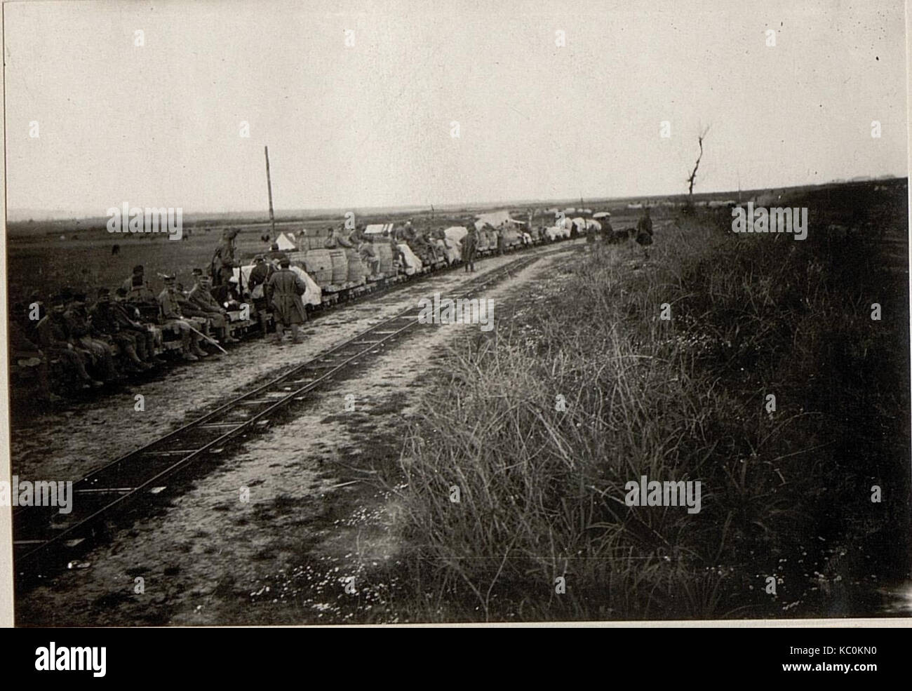 Ein Generatorzug der Feldbahn. (BildID 15531758 Stock Photo - Alamy