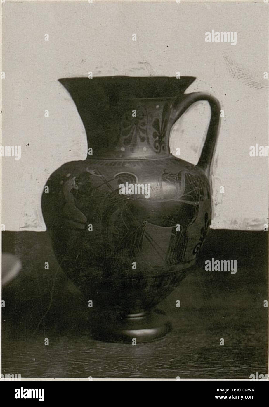 A depiction of a Greek vase, highlighting the intricate design and ...