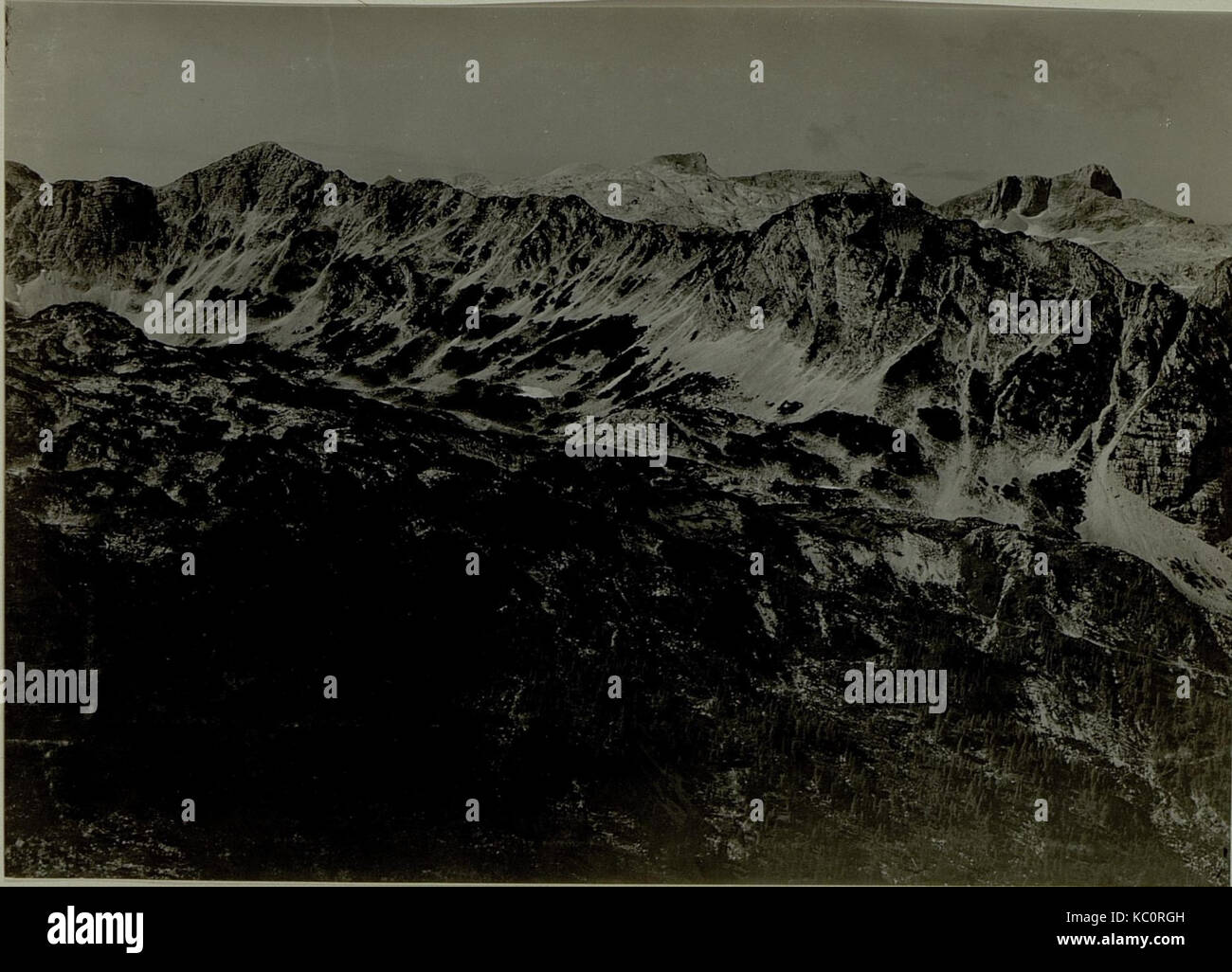 Panorama vom Lipnik, Vrata, Krn, Kote 2108. Kaluder, Stpkt, Kuk ...