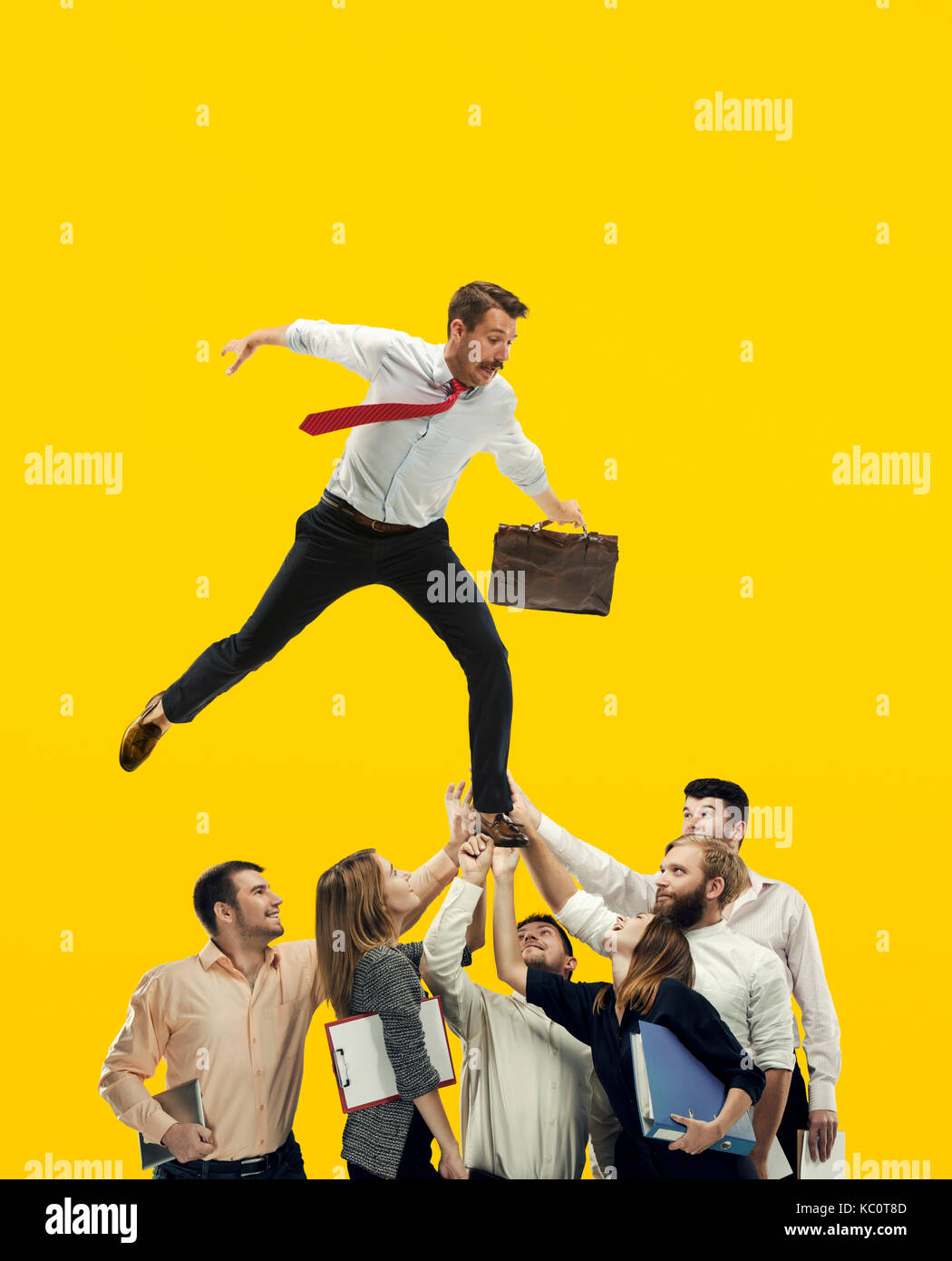 Collage business team work hi-res stock photography and images - Alamy