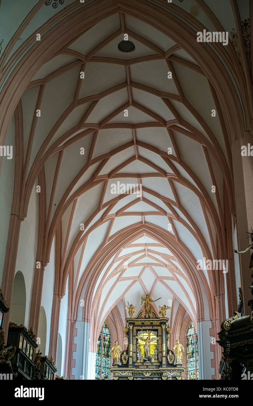 Interior View of The Collegiate Church of St Michael in Mondsee Stock ...
