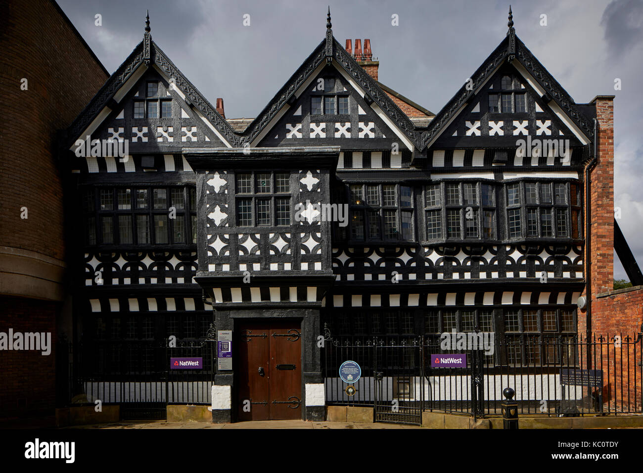 Tudor building Stockport town centre in Cheshire Natwest bank, Grade II ...