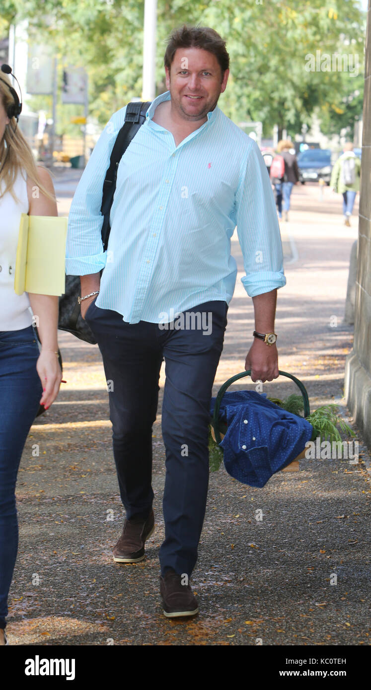 James Martin outside ITV Studios Featuring: James Martin Where: London ...