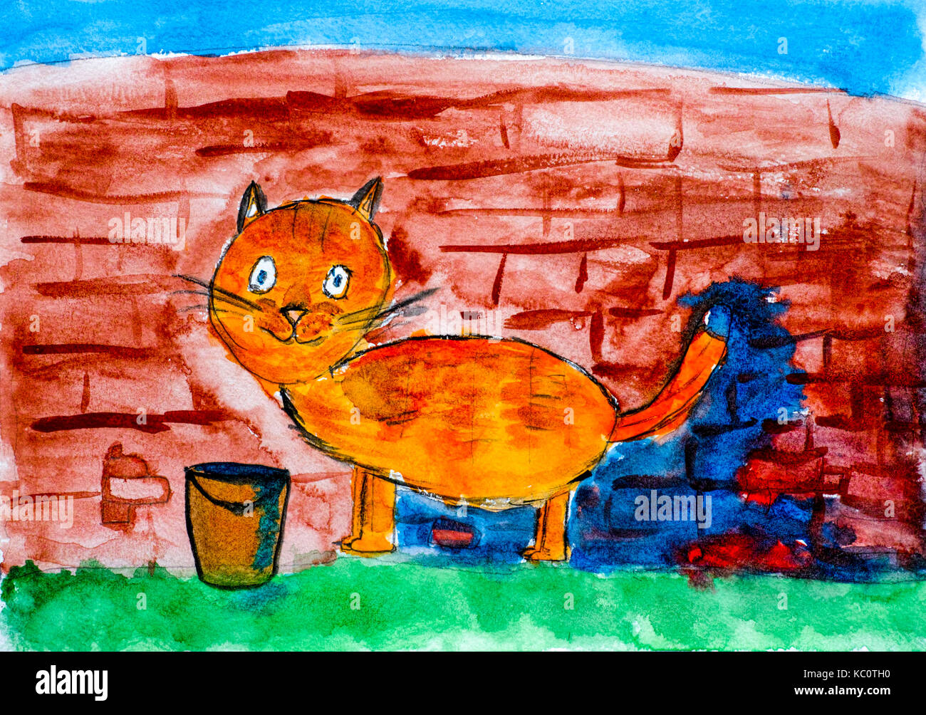 Watercolour painting of child hi-res stock photography and images - Alamy Watercolour painting of child hi-res stock photography and images - Alamy