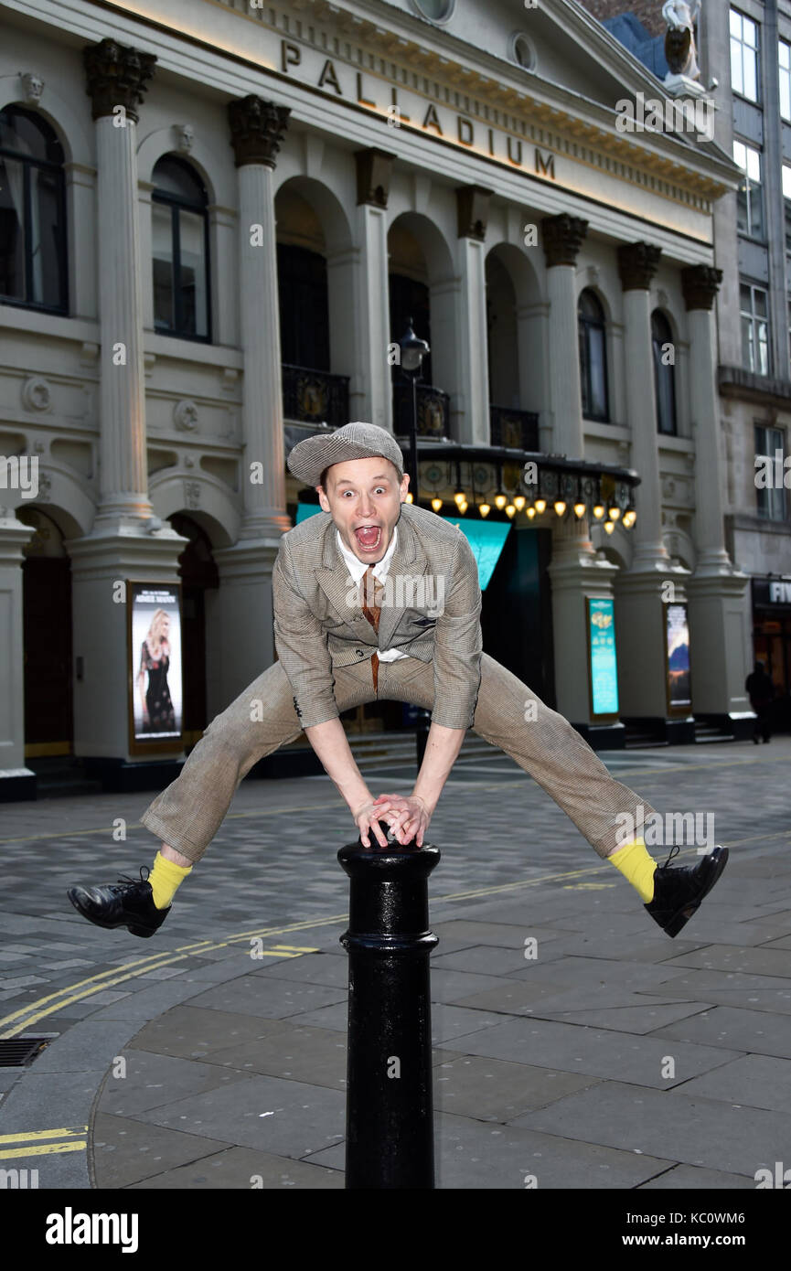 Nick and Jaqui Wisdom (Children of Norman Wisdom) pose on the steps of ...