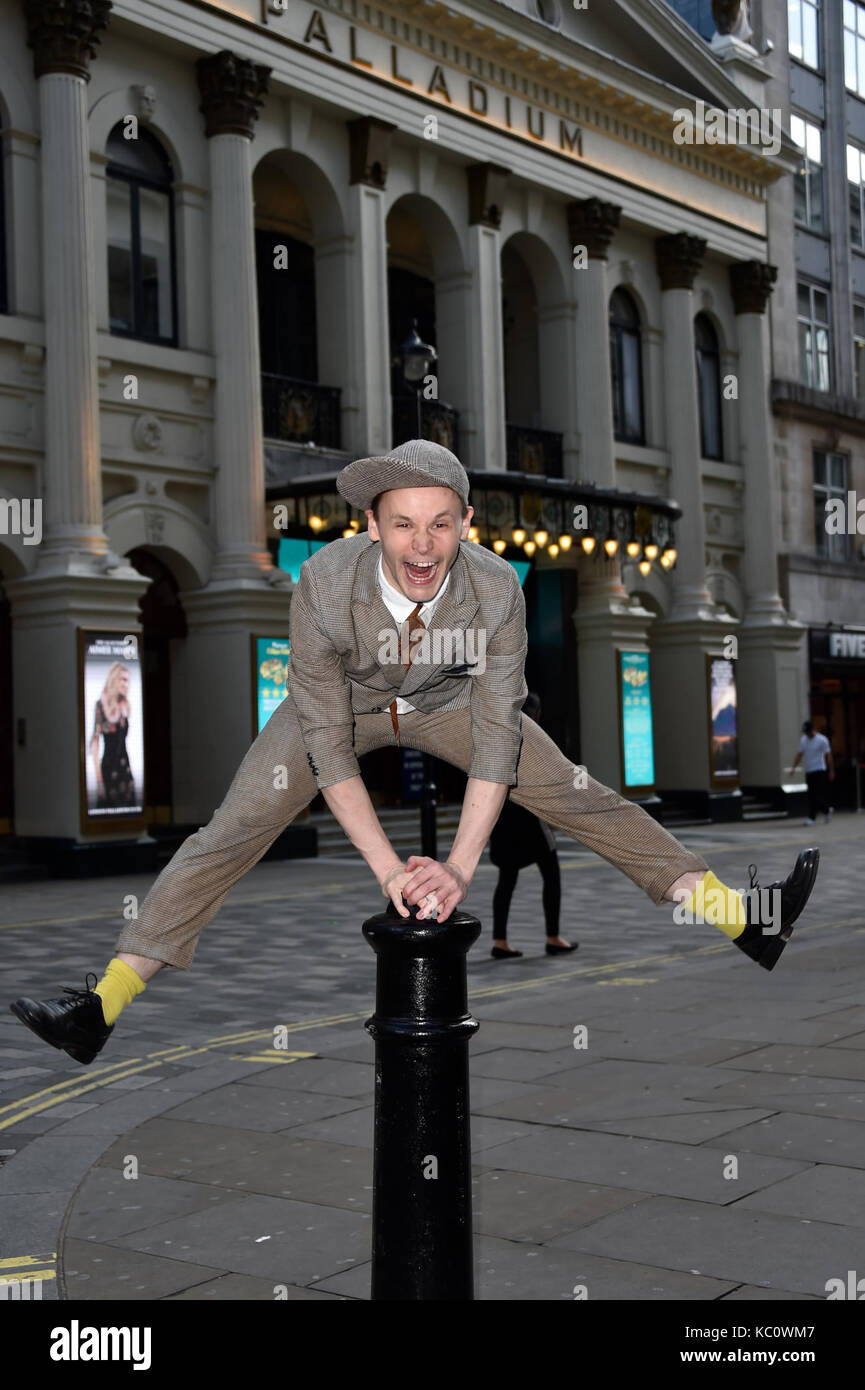 Nick and Jaqui Wisdom (Children of Norman Wisdom) pose on the steps of ...