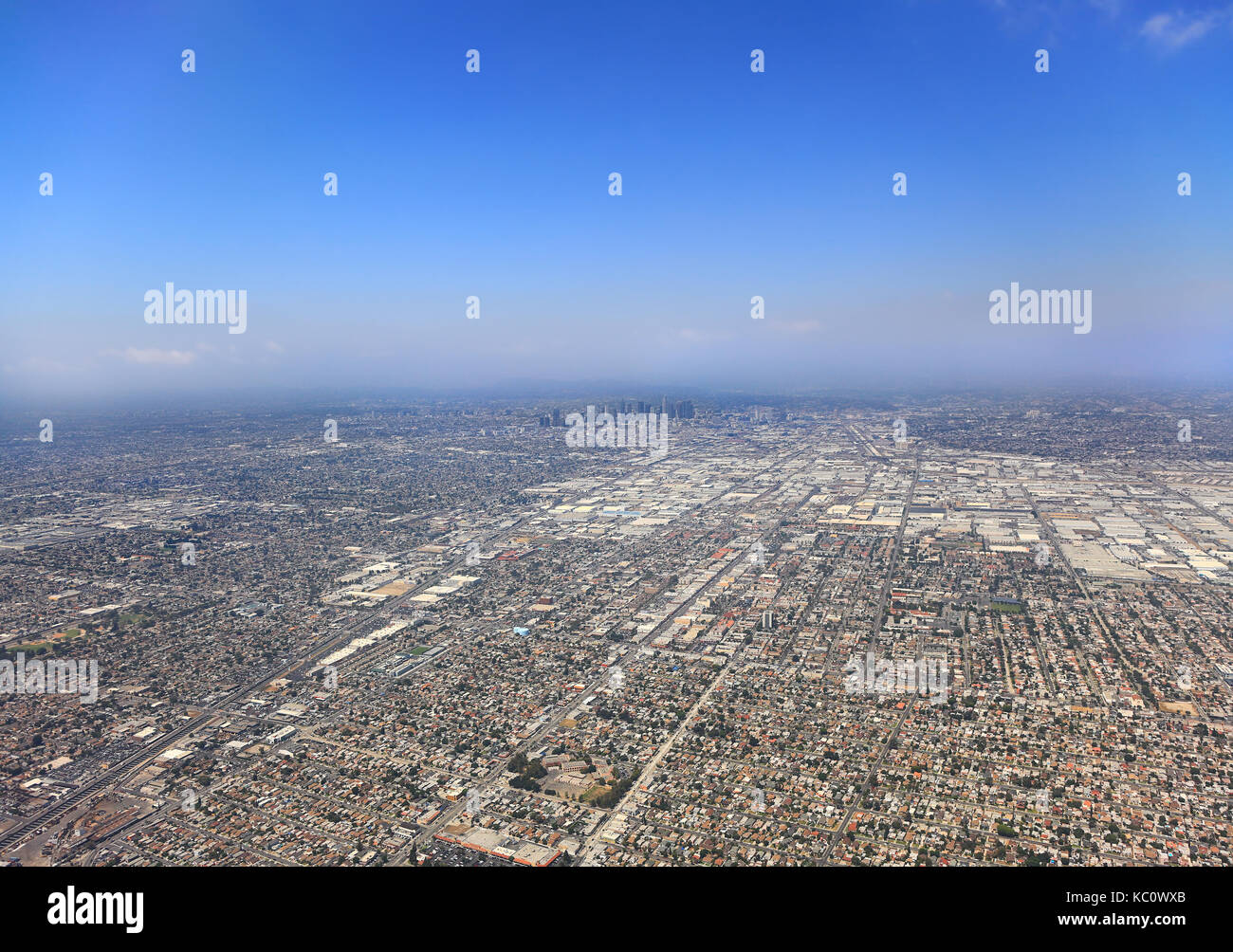 Aerial view of los angeles hi-res stock photography and images - Alamy