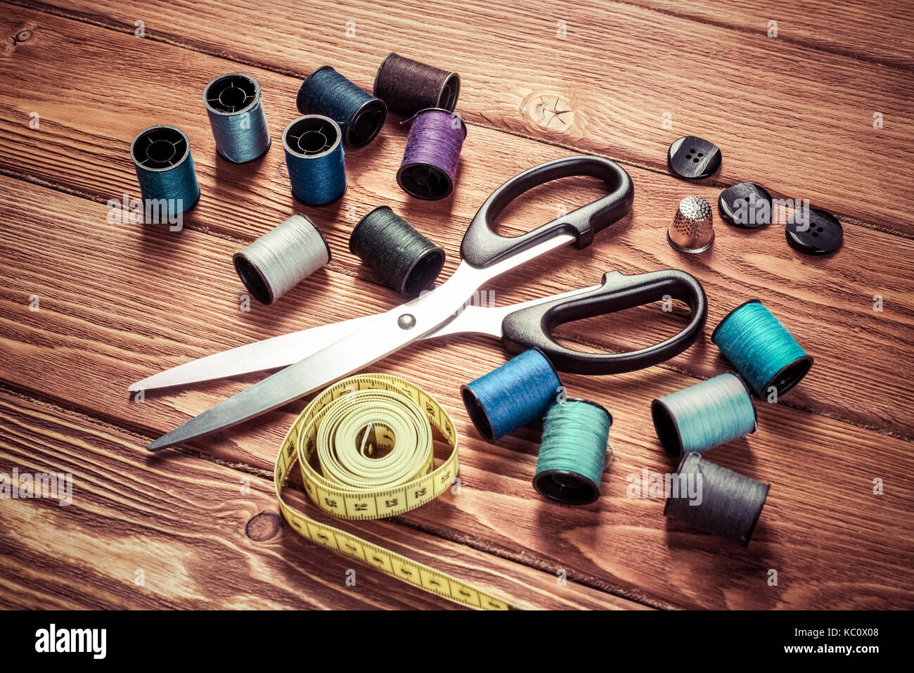 Items for sewing or DIY Stock Photo - Alamy