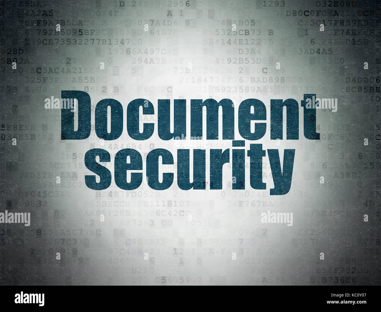 Safety concept: Document Security on Digital Data Paper background ...