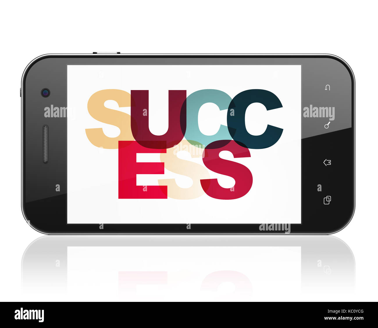 Business concept: Smartphone with Success on display Stock Photo - Alamy