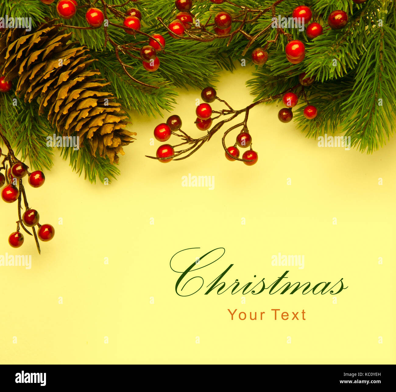 Art Christmas retro greeting card Stock Photo - Alamy