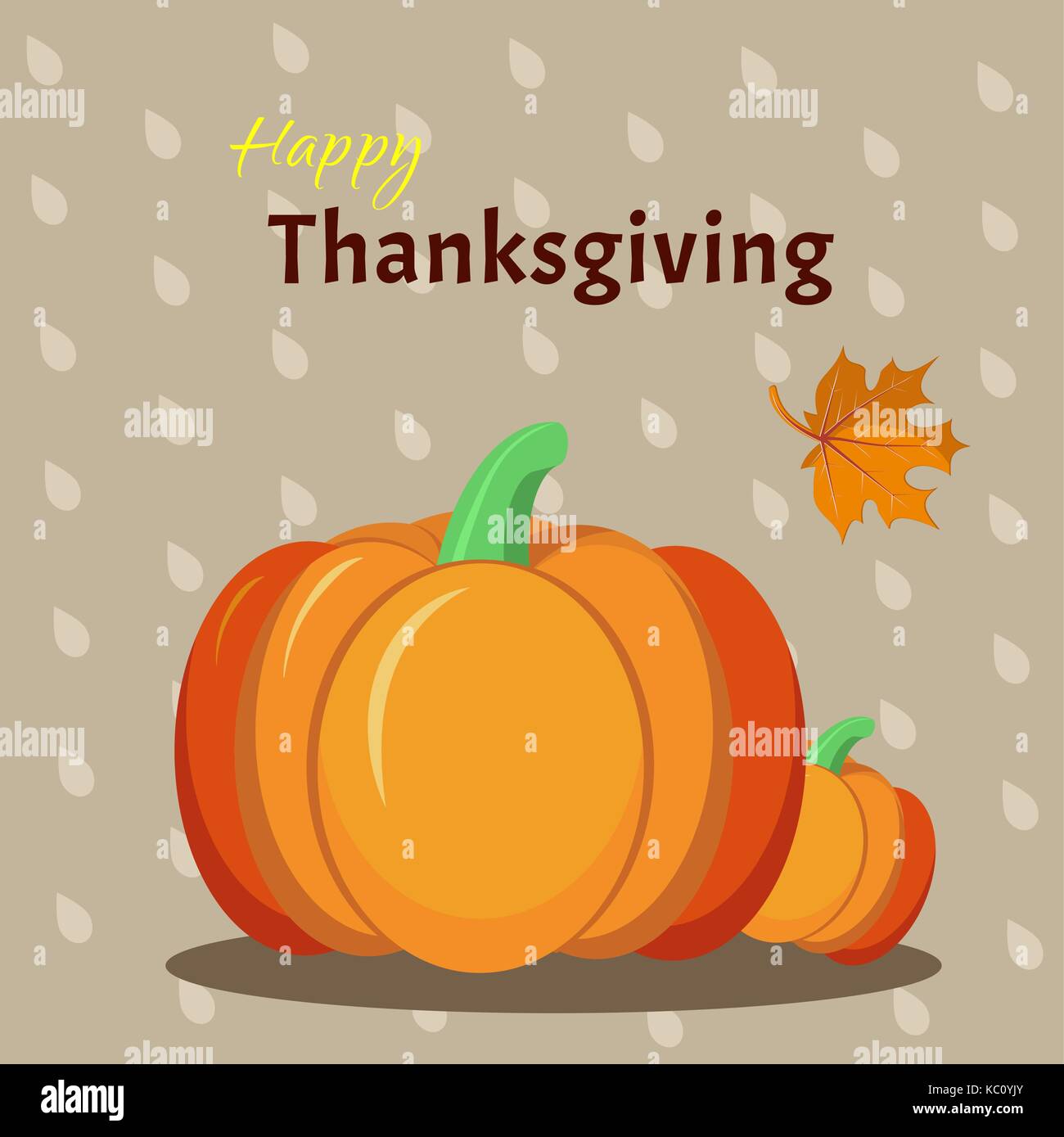 Greeting Card Template For Thanksgiving Day Stock Vector Image And Art Alamy