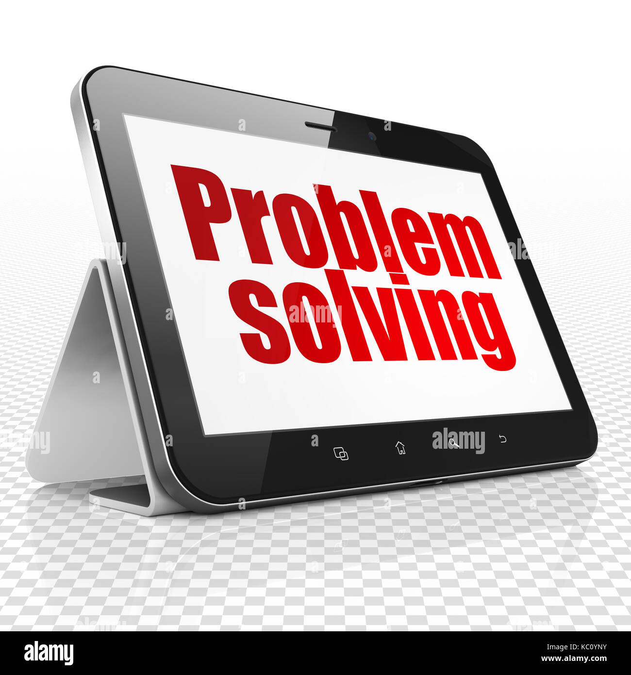 Finance concept: Tablet Computer with Problem Solving on display Stock ...