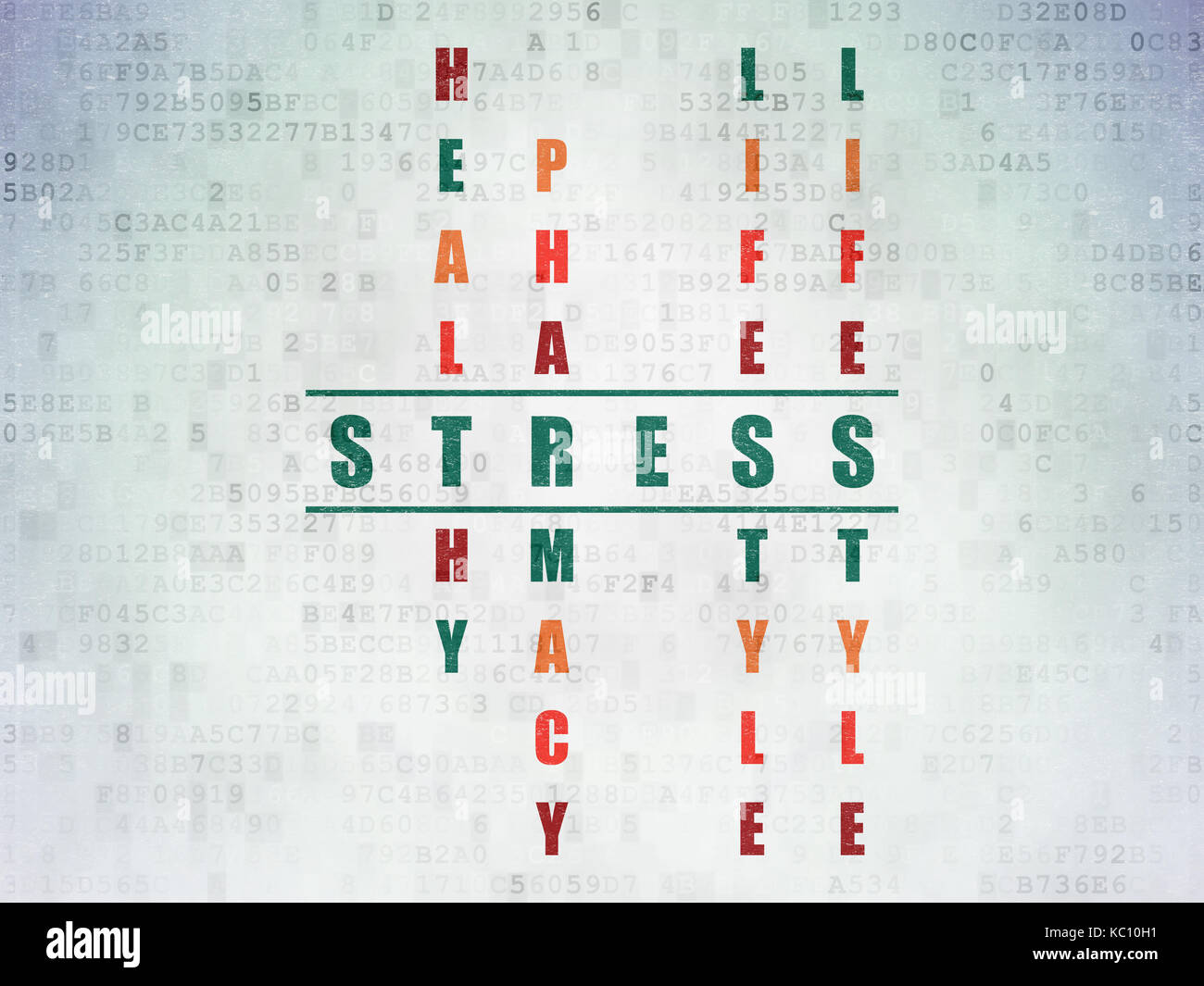 Medicine concept: Stress in Crossword Puzzle Stock Photo - Alamy