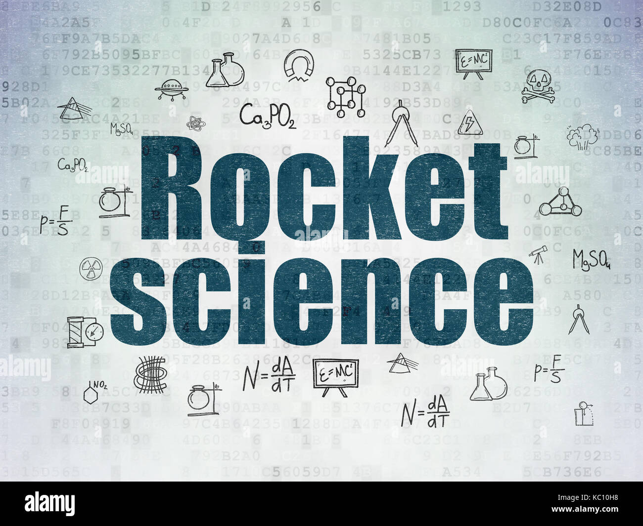 Science concept: Rocket Science on Digital Data Paper background Stock ...