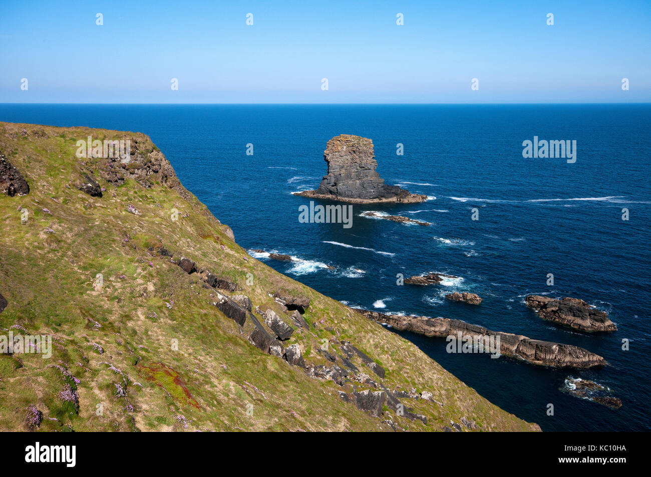 Rugged cliffs near Kilkee, County Clare, Wild Atlantic Way, Ireland ...
